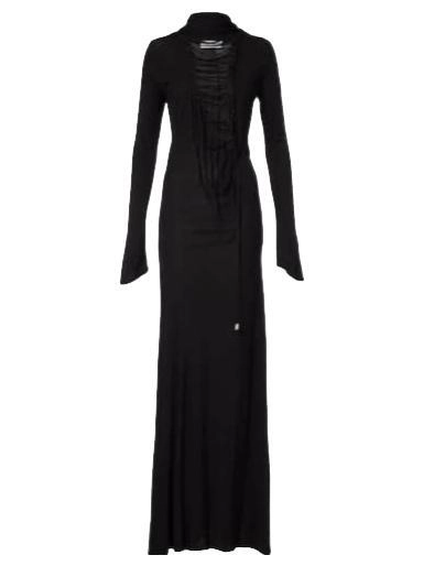 Attico Cutout Crêpe Maxi Dress - Black