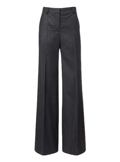 Stella McCartney Wool Flannel Wide-leg Pants - Black
