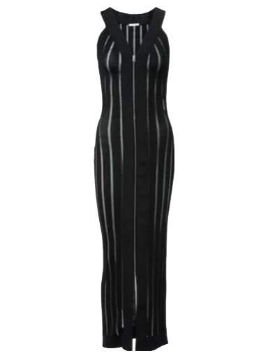 NENSI DOJAKA Ribbed-knit Maxi Dress - Black