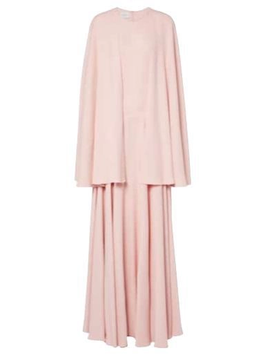Giambattista Valli Pleated Cape Effect Gown - Nude