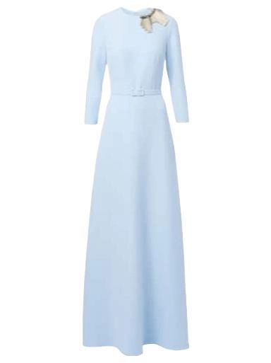 SAFIYAA LONDON Embellished Crêpe Gown - Blue