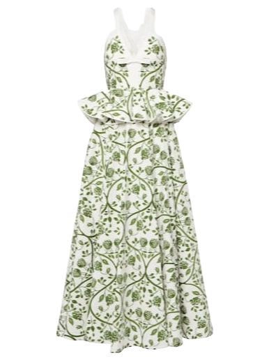 Giambattista Valli Printed Cotton Maxi Dress - White