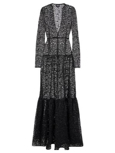Giambattista Valli Lace Maxi Gown - Black