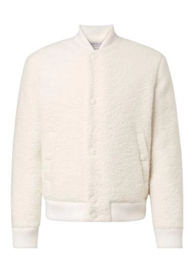 Gabriela Hearst Cashmere, Alpaca, Wool, And Silk Stand Collar Jacket - White