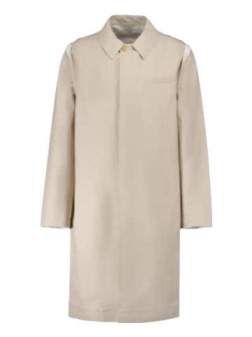 Undercover Raw-edge Mac Coat - Nude