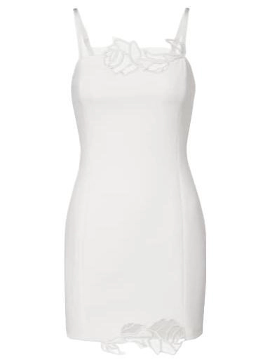 Blumarine Laser-cut Crêpe Cady Minidress - White