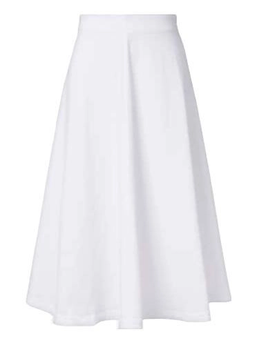Altuzarra Varda Cotton-blend A-line Midi Skirt - White