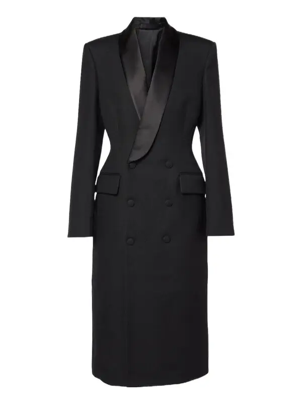 Wardrobe.NYC Double-breasted Dress - Black