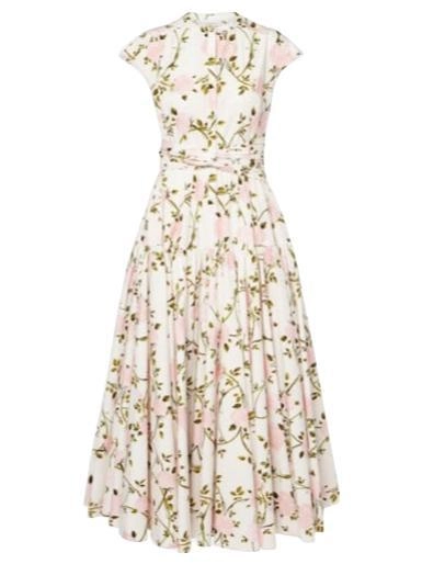 Giambattista Valli Floral Cotton Gown - Nude