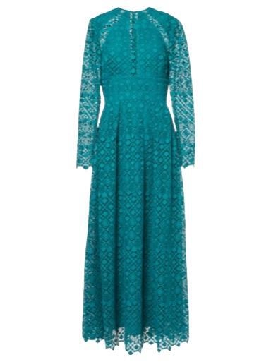 Elie Saab Macramé Gown - Green