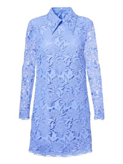 Carolina Herrera Lace Minidress - Blue