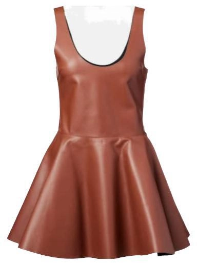 J.W.ANDERSON Leather Minidress - Brown