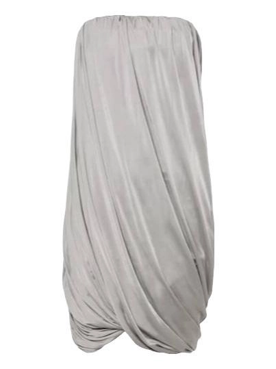 Attico Draped Jersey Minidress - Gray