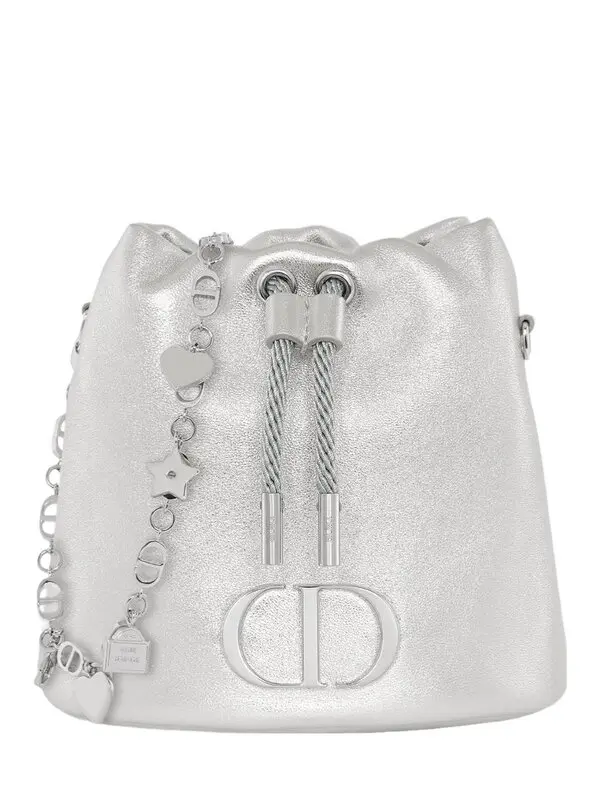 Dior Drawstring Shoulder Bag - Silver
