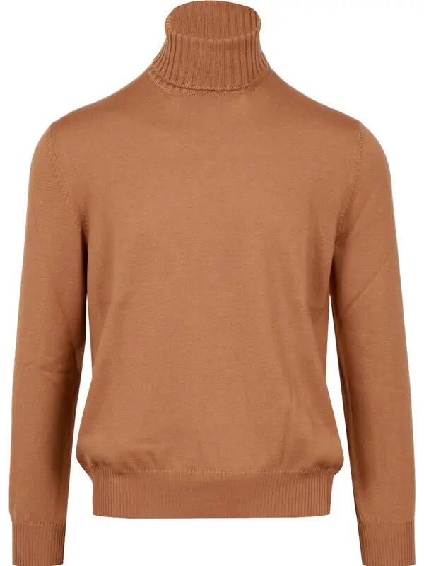 GRAN SASSO Turtleneck Sweater - Brown