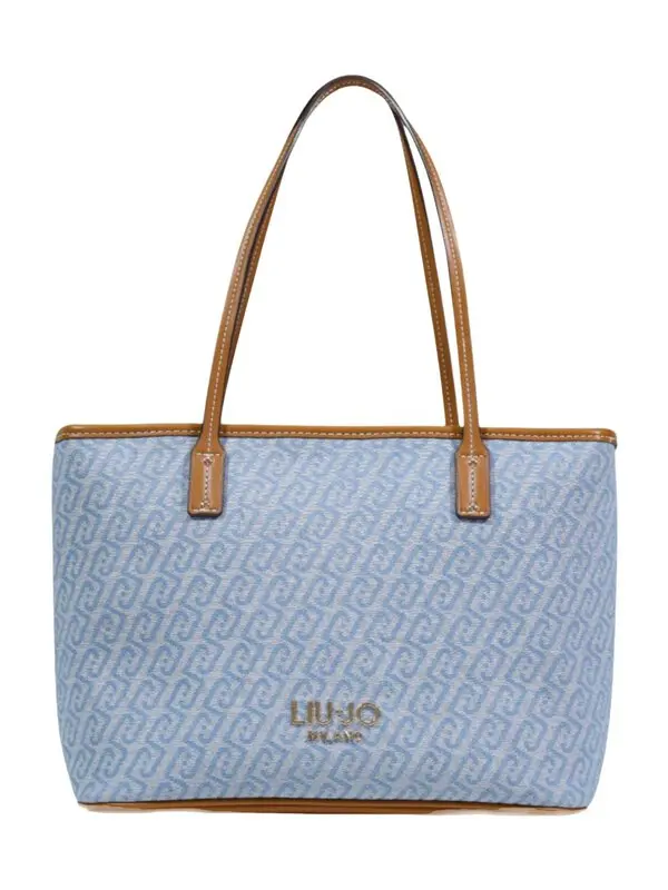Liu Jo Jacquard Denim Tote Bag - Blue