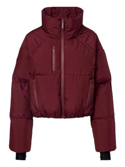 Cordova Long-sleeved Down Jacket With Integrated Shoulder Straps - Brown