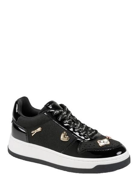 Karl Lagerfeld Paris Channing Embellished Platform Sneakers - Black