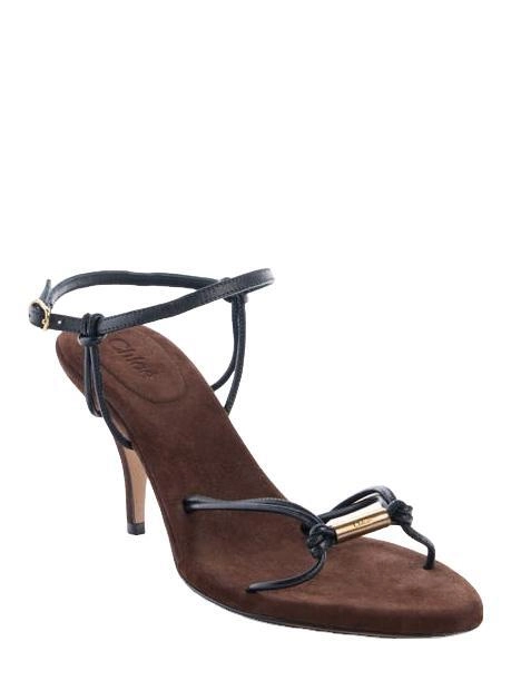 Chloé Matilda Knotted Sandal - Black