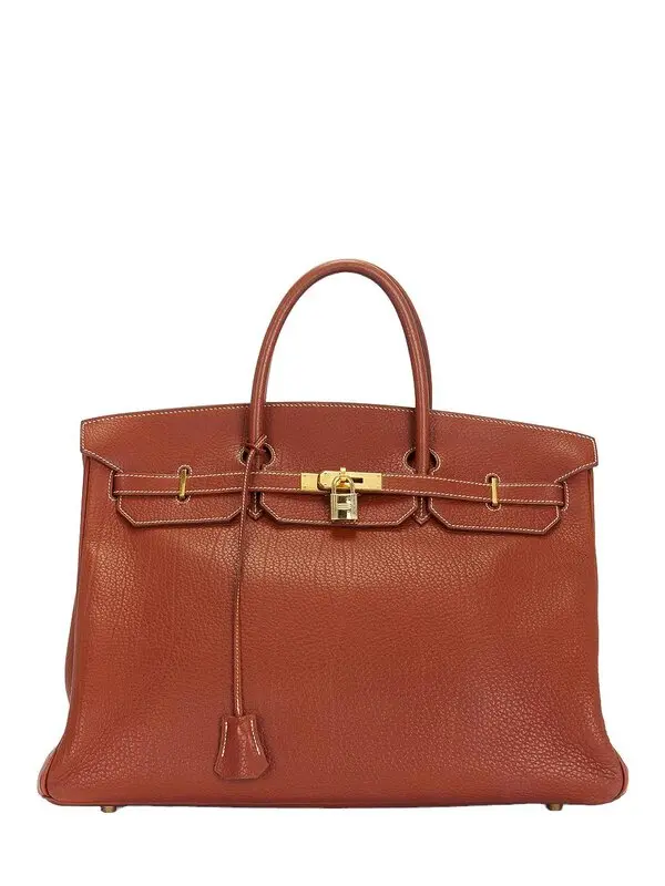 Hermès Togo Birkin 40 Retourne Handbag - Noisette