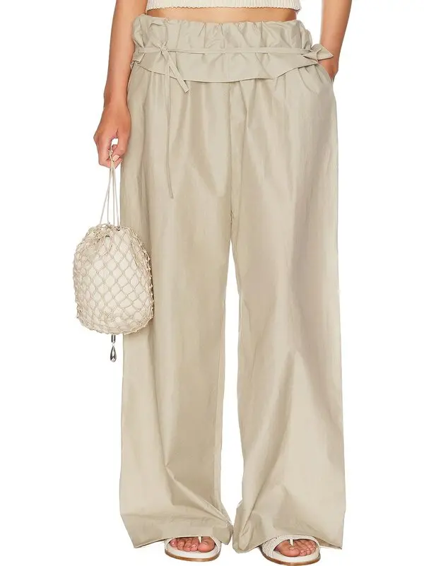Magda Butrym Wide Leg Pant - Beige