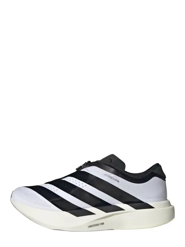 Adidas Adizero Evo Sl Zip Sneakers - Cloud White/core Black/silver Metallic