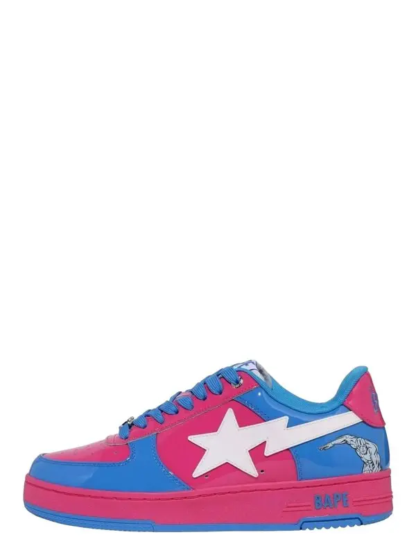 A BATHING APE X Marvel The Fantastic Four 'galactus & Silver Surfer' Sneakers - Pink/blue