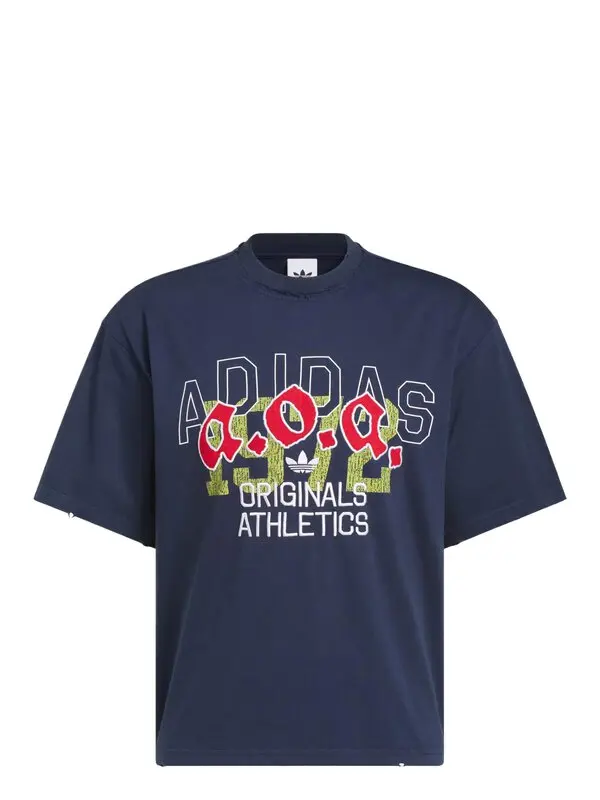 Adidas Aoa Graphic T-shirt Asia Sizing - Night Indigo