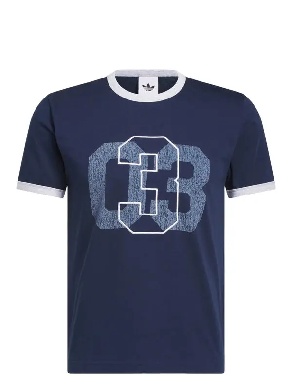 Adidas Trefoil Ringer T-shirt Asia Sizing - Night Indigo