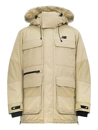 NEW BALANCE Lifestyle Cargo Parka Jacket - Beige/black