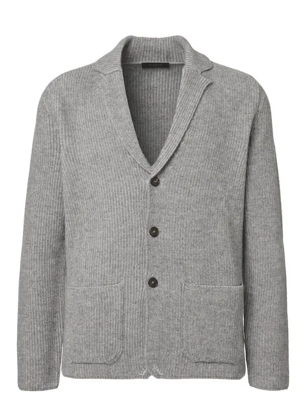 SLOWEAR Virgin Wool Cardigan - Grey