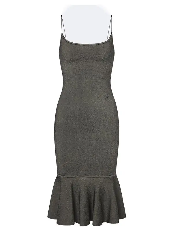 Jacquemus Pina Midi Dress - Beige