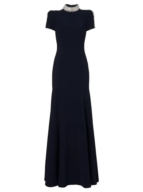 Jenny Packham Mesa Embellished Gown - Blue
