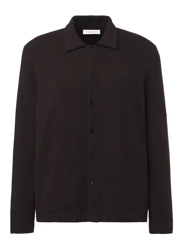 UMIT BENAN Winter Sunset Cashmere And Silk Overshirt - Brown
