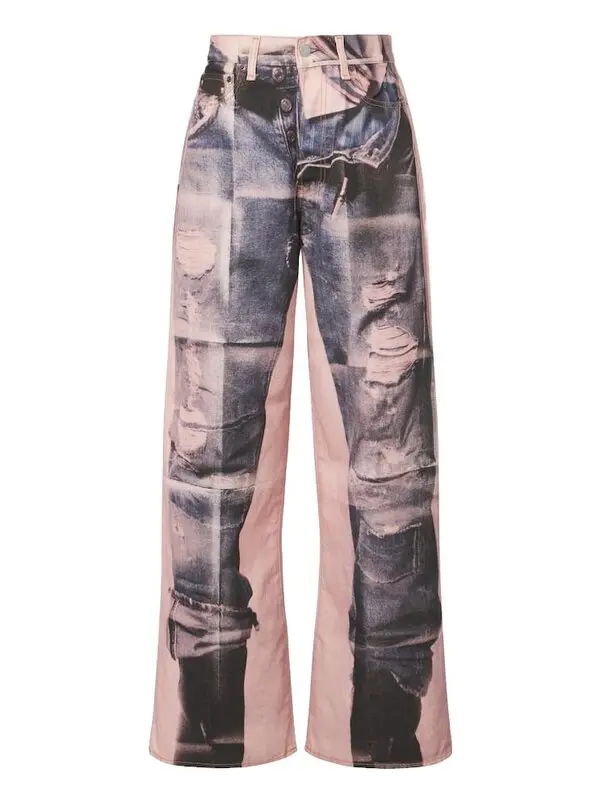 Acne Studios 1981 Trompe L'oeil Wide-leg Jeans - Pink