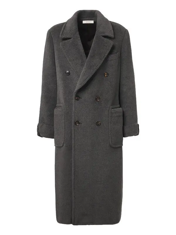 UMIT BENAN Gianni Alpaca And Wool Coat - Grey