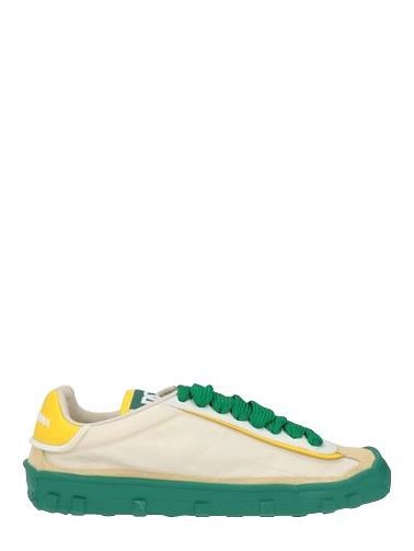 Dolce & Gabbana Polyamide, Calfskin, Acrylic, And Elastane Low-top Sneakers - Ivory