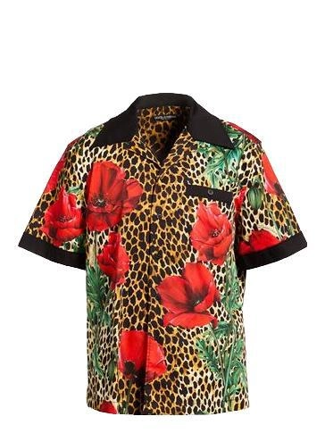 Dolce & Gabbana Shirt Size Cotton, Elastane - Red
