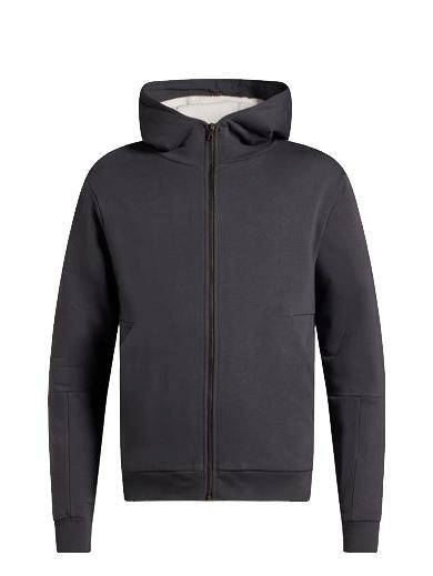 DEKKER Cotton Polyester Zip-up Hoodie - Grey