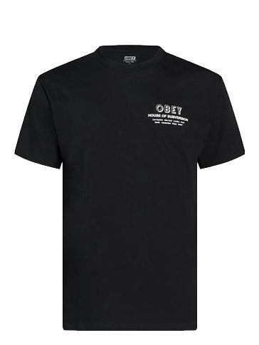 Obey T-shirt Size Cotton - Black