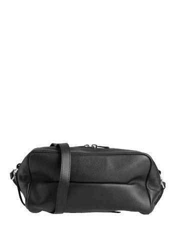 VALEXTRA Pebbled Leather Camera Bag - Black