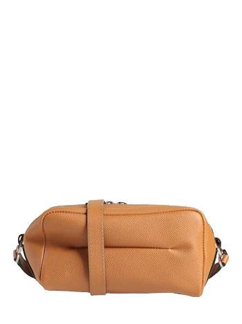 VALEXTRA Crossbody Bag In Pebbled Calfskin - Brown