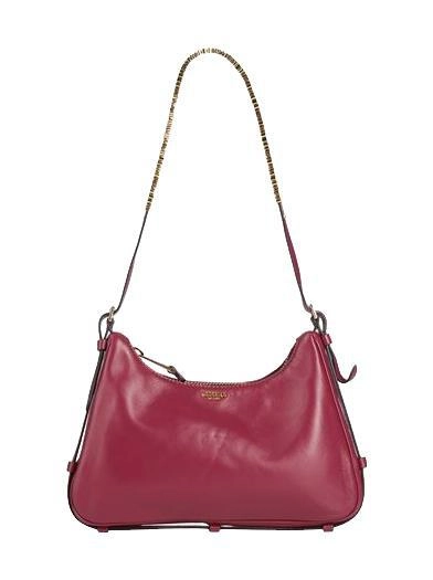 Moschino Shoulder Bag In Leather - Red
