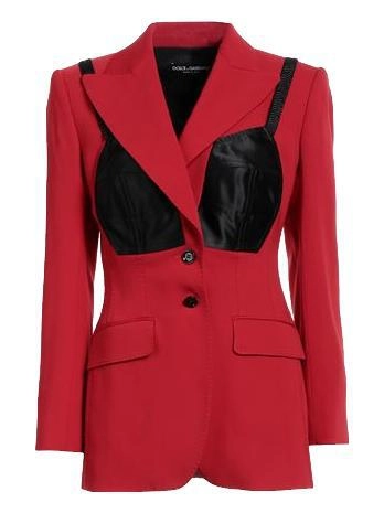 Dolce & Gabbana Virgin Wool Blend Blazer - Red