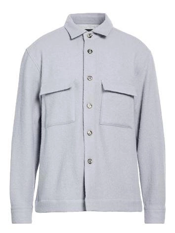 XACUS Light Virgin Wool Overshirt - Light Grey
