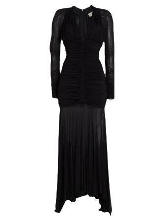 Blumarine Viscose Jersey Maxi Dress - Black