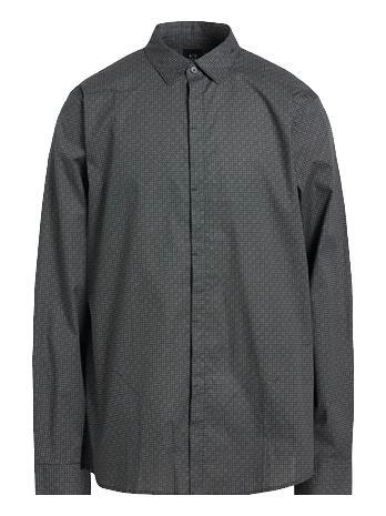 Armani Exchange Shirt Size Cotton, Elastane - Black