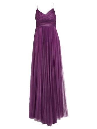 Fabiana Filippi Tulle Maxi Dress - Plum