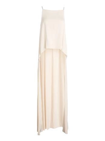Peserico Asymmetrical Cold-shoulder Sleeveless Top - White