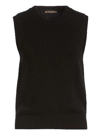 PUROTATTO Cashmere Sleeveless Crewneck Sweater - Black